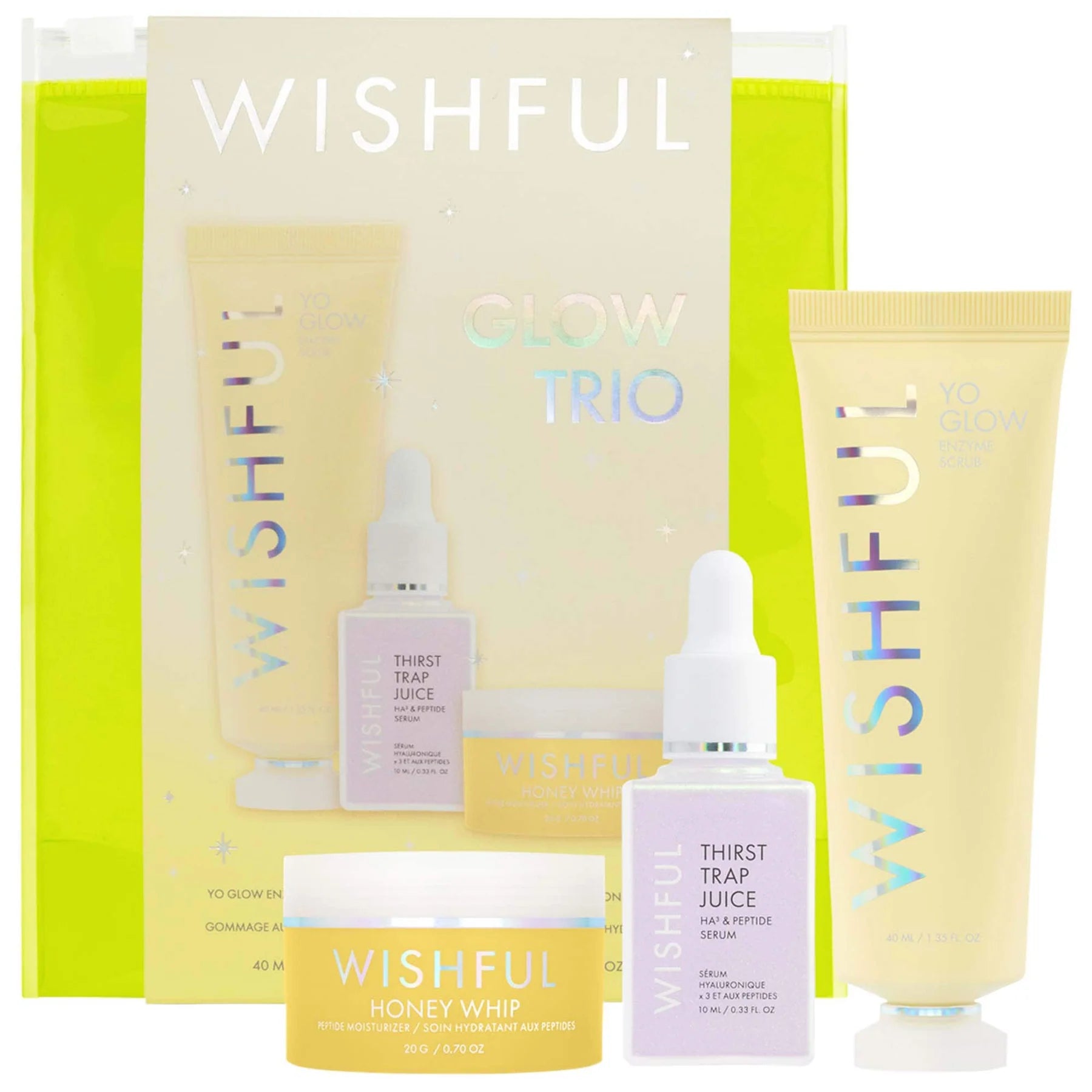 Huda Beauty Wishful Glow Trio Set 3 in 1